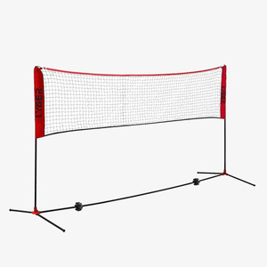 LYGER Portable Adjustable Outdoor Badminton Net Set with Foldable Stand ...