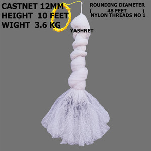 YASHNET CASTNET 10 FEET HEIGHT 3.5KG WT HOLE 12MM HAND THROWN CAST BAIT ...