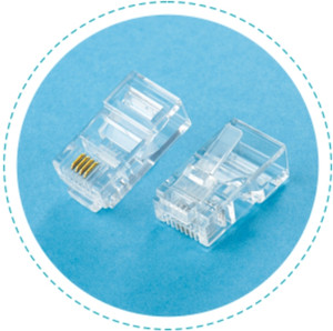 Commrax Modular Plug, Rj45, Unshielded, 3mµ-Inch Gold Plated Contacts ...