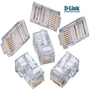 D-Link RJ45 Connector Module Plugs - Pack of 100 Nos Network Interface ...
