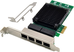 LeoXsys LEO-4GE82571 Intel Quad Gigabit Ethernet 4 port network card ...