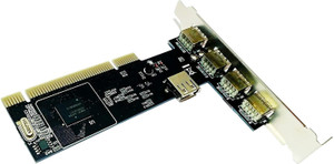 PremiumAV High Speed 5 Ports USB 2.0 Hub PCI Controller Card Controller ...