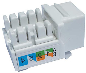 Optilan Cat6 RJ45 Keystone Jack 90-degree Network Module Gold plated ...