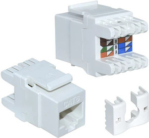 Optilan Cat6 RJ45 Keystone Jack 180-degree Punch-Down type Ethernet ...