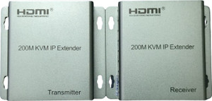 RAMEX Pair of HDMI USB KVM Extender Over Cat5e/6 Upto 200M 1 Ports 1000 ...