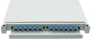 HANUTECH 19" Inches Pigtail Loaded 12 Port SC/PC Rack Mountable LIU ...