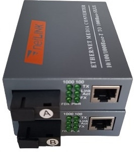 NETLINK NL-GBMC20SF Gigabit Media Converter 10/100/1000 Base TX to 10 ...