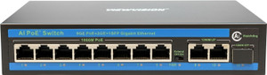 Viewvision 8 Port (10/100/1000 Mbps + 2 Uplink 10/100/1000 Mbps + 1 SFP ...