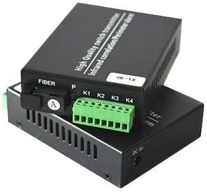 RAMEX 4CH Dry Contact Closure to Fiber Media Converter 20KM for Alarm ...