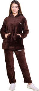 RG BY SS CLOTHING Women Solid Brown Night Suit Set Price in India - Buy ...