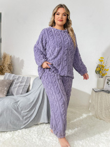 ukal Women Solid, Self Design Purple Top & Pyjama Set Price in India ...