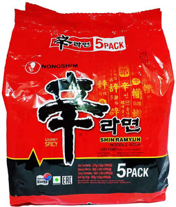 Nongshim Shin Ramyun Noodle, 5 x 1 Instant Noodles Vegetarian Price in ...