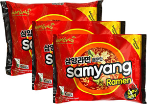 Samyang Sam-yang Ramen Extra Spicy Flavour 120gm*3PK Instant Noodles ...