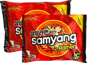 Samyang Samy_ang Ramen Extra Spicy Flavour 120gm*2PK Instant Noodles ...