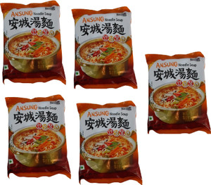 Nongshim Ansung Noodle Soup ( Pack of 5 ) ( Imported ) ( 125*5 ...