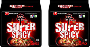 Nongshim Shin Red Super Spicy 600gm Pack of 2 Instant Noodles ...