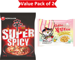 Nongshim shin red super spicy & fire chicken cream carbonara Instant ...