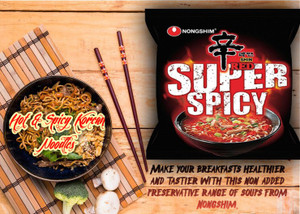 Nongshim Shin Red Super Spicy 120gm Pack of 1 Instant Noodles ...