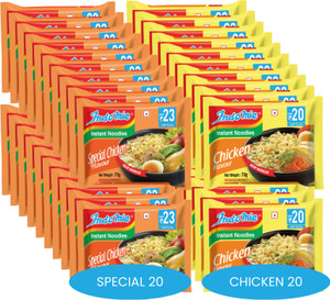 indomie Combo Of Mi Goreng vegetarian (20 Packets) & Chicken Flavour ...