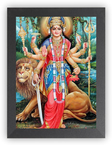 DECORPRINT DESIGN Durga Maa Nav Roop Photo Frame,Durga Maa Photo Frame ...