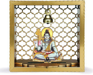Art Street Shiv Ji Small Pooja Mandir for Office, Wall Hanging Temple ...