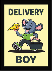 Delivery Boy - Funny Motivational Quote Framed Wall Poster ...