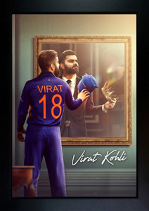 CrowdHall Virat Kohli Photo Frame | virat kohli framed poster Digital ...