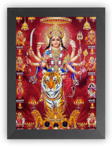 DECORPRINT DESIGN Durga Maa Nav Roop Photo Frame,Durga Maa Photo Frame ...