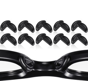 Qpets 12 Pairs Adhesive Eyeglasses Nose Pads, D Shape Stick-on Anti ...