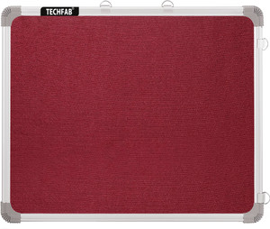 Techfab 2x2 Feet. Maroon Notice Board / Pin Up Display Board with 30 ...