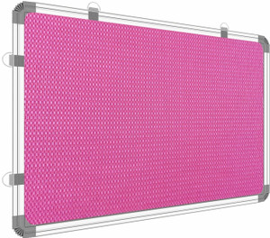 CraftXpress Premium 1.5x2 Feet Pink Noticeboard/Pin-up Display Board ...