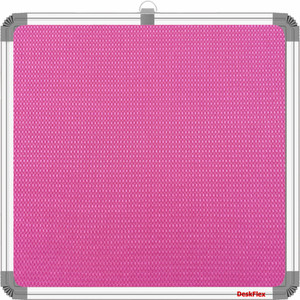 DeskFlex 1X1 Feet Premium Material Pink Notice Board/Pin-up Board/Soft ...