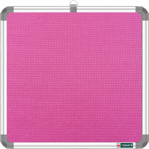 SRIRATNA 28x28 CM Premium Material Pink Notice Board/ Pin-up Board ...