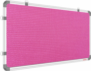 DeskFlex 3x4 Feet Premium Material Pink Notice Board/ Pin-up Board For ...