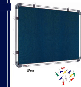 Smartix Blue Notice 2x3 Feet Pin Up Display Board with 50 pins for ...