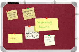 Mahit Systems 2x2 Ft. Maroon Pin Up Display Board High Resilience Foam ...