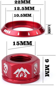 Lyla Nut & Bolt Set Bicycle Hubs Nut M10 Folding Fixed Gear Bike Wheel ...