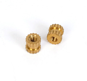 BRASS FIT Nut M2X5 Female Round Thread Brass Nuts | Knurled Threaded ...
