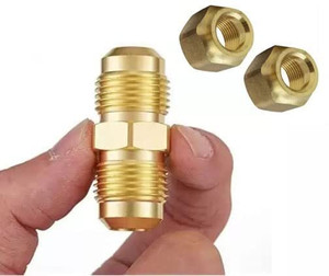 PUSHPAK BRASS INDUSTRIES Nut & Bolt Set 3/4 SIZE BRASS FLARE NUT UNION ...