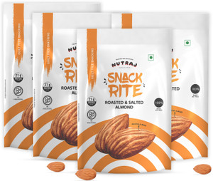 Nutraj Snackrite Almond Roasted & Salted 600g Almonds Price in India ...