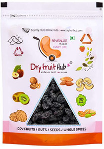 Dry Fruit Hub Black Raisins With Seed 500gm Kali Kismis With Seeds ...
