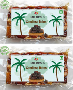 MR DESI Seedless Dates (500GM X 2) Pin Khajur Dates, Dates Dry Fruit ...