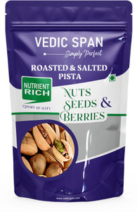 VEDIC SPAN Natural Salted and Roasted Pista Dry Fruit 1000 Grams ...