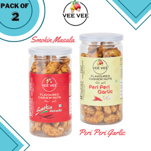 Vee Vee Roasted Flavoured Smokin Masala and Peri Peri Garlic Cashews ...