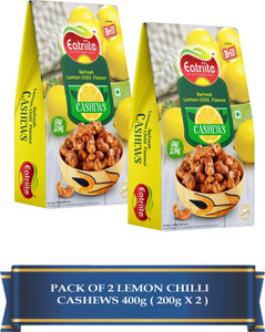 Eatriite Refresh Lemon Chilli Flavour Cashews 400g (200gx2) Cashews ...