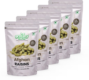 Grocery Farm 100 % Natural Afghan Raisin - Healthy Green Kismish ...