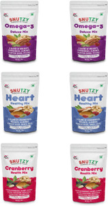 SNUTZY Omega-3 Deluxe Mix, Heart Healthy Mix, Cranberry Health Mix ...