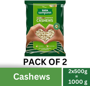 Tata Sampann Premium Quality Kaju, 100% Pure Whole (pack of 2) Cashews ...
