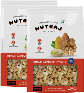 Nutraj Premium Dry Fruits Mix 1kg (500g x 2) | Almond, Cashew & Raisin ...