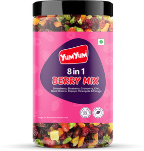 YUM YUM Dried Berry Mix 400g - Cranberries, Raisins, Strawberries ...
